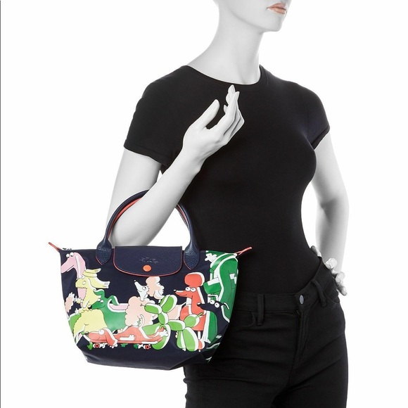 Longchamp | Bags | Longchamp X Cloe Floirat Dog Mini Nylon Handbag ...